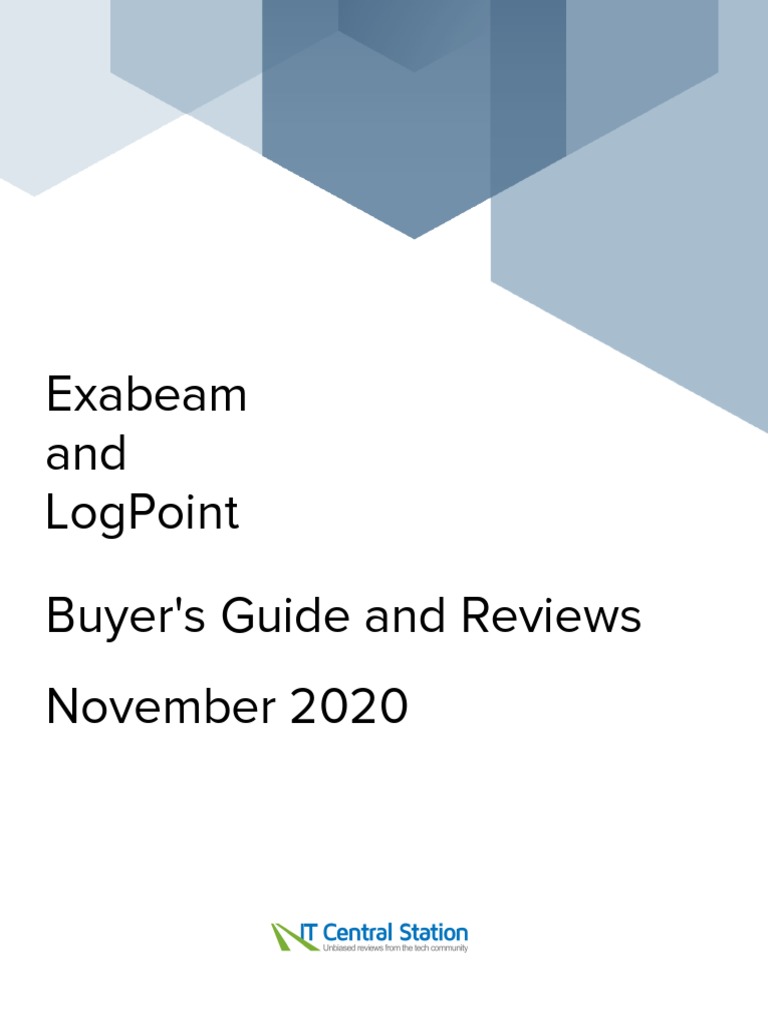 Exabeam and Logpoint Buyer'S Guide and Reviews November 2020 | PDF ...
