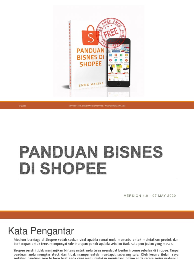 Ebook Panduan Berniaga Di Shopee Version 4.0 | PDF Ebook Panduan Berniaga Di Shopee Version 4.0 | PDF