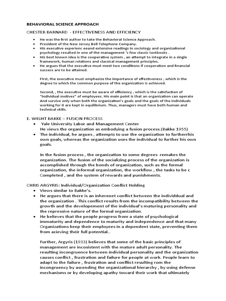 Behavioral Science in Management Theory | PDF | Motivation | Motivational