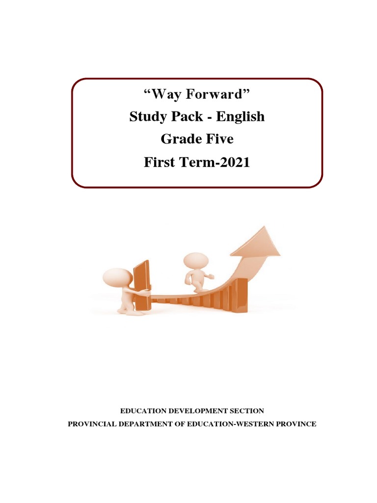 "Way Forward" Study Pack - English Grade Five First Term-2021 | PDF ...