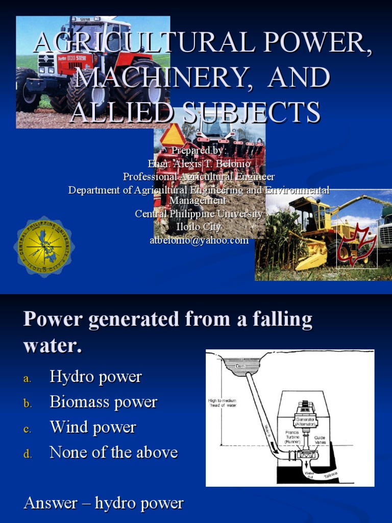 Ag. Power, Machinery, and Allied Subject - Part 2 | PDF | Gasification ...