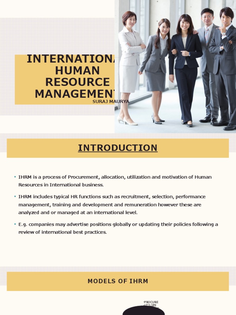International Human Resource Management | PDF | Human Resource ...