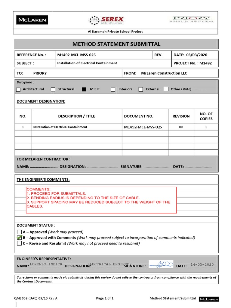 Installation of Electrical Containment | PDF | Personal Protective ...