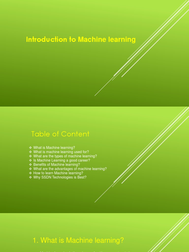 Introduction To Machine Learning | PDF Introduction To Machine Learning | PDF