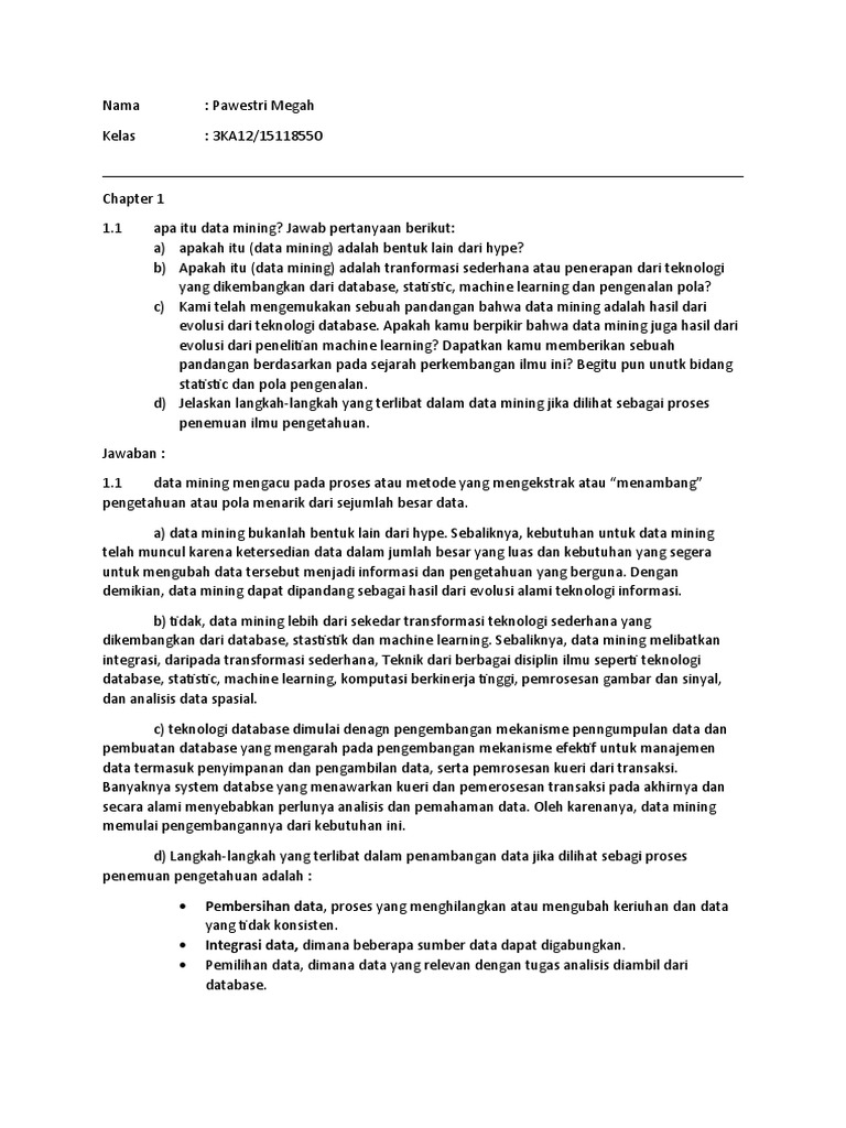 Kuis Data Mining | PDF