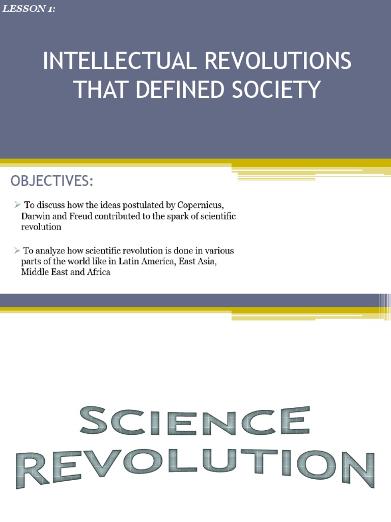 Key Intellectual Revolutions in Science | PDF | Scientific Revolution ...