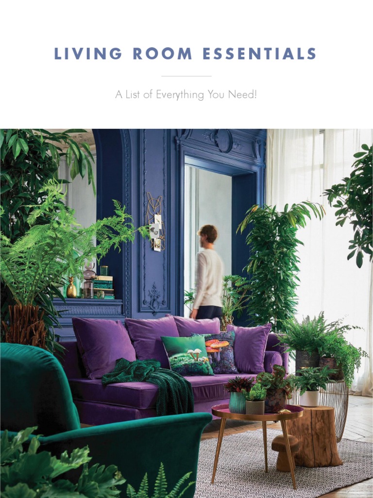 Living Room Essentials: A List of Everything You Need! | PDF | Interior ...