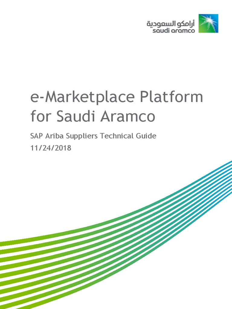 E-Marketplace Platform For Saudi Aramco: SAP Ariba Suppliers Technical ...
