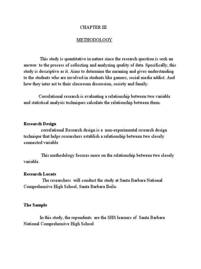 Research Design Correlational Research Design Is A Non-Experimental ...