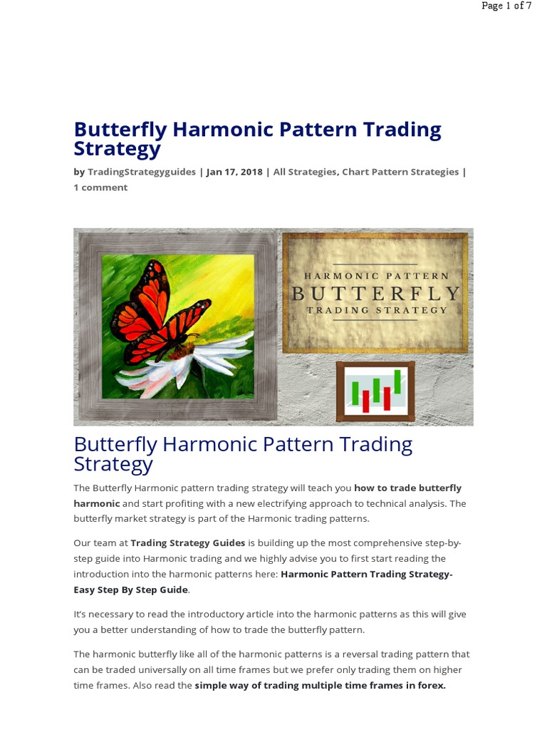 Butterfly Harmonic Pattern Trading Strategy: Tradingstrategyguides All ...