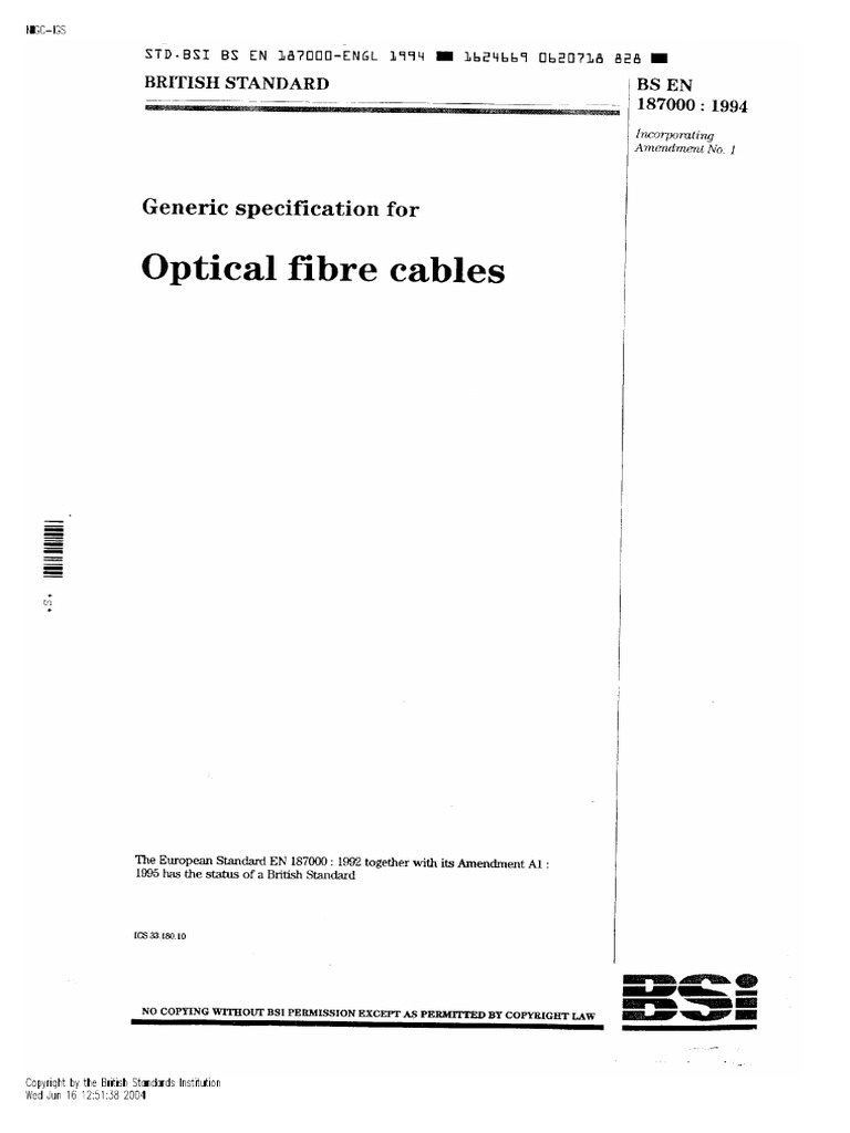 BS en 187000-1994 (1997) | PDF