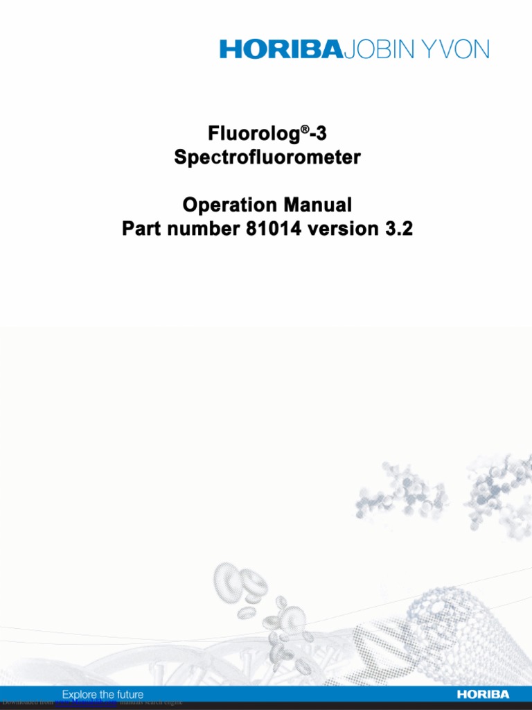 Fluorolog 3 | PDF | Ultraviolet | Specification (Technical Standard)