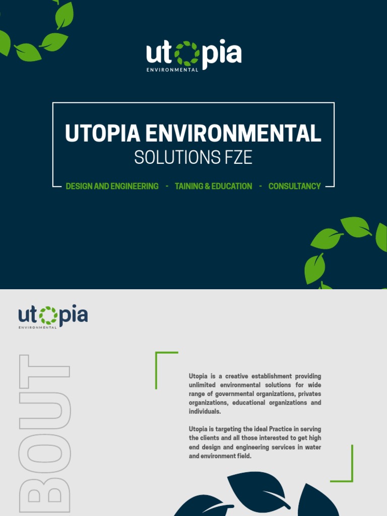 Utopia Presentation - Environmental Solutions | PDF | Water Management ...