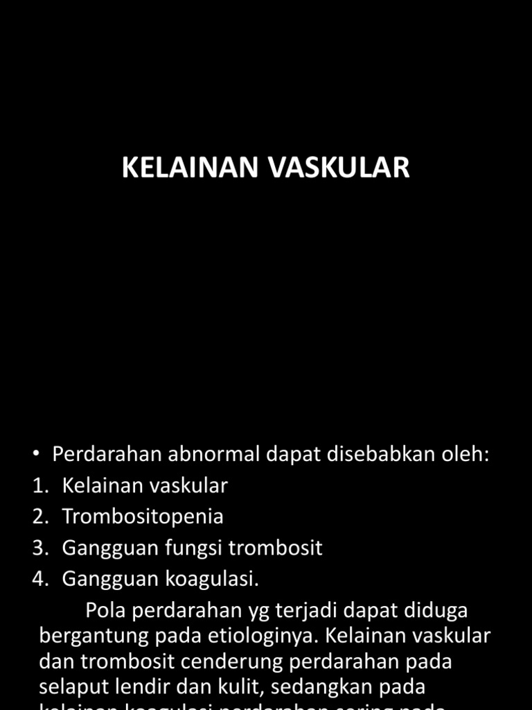 Kelainan Vaskular | PDF