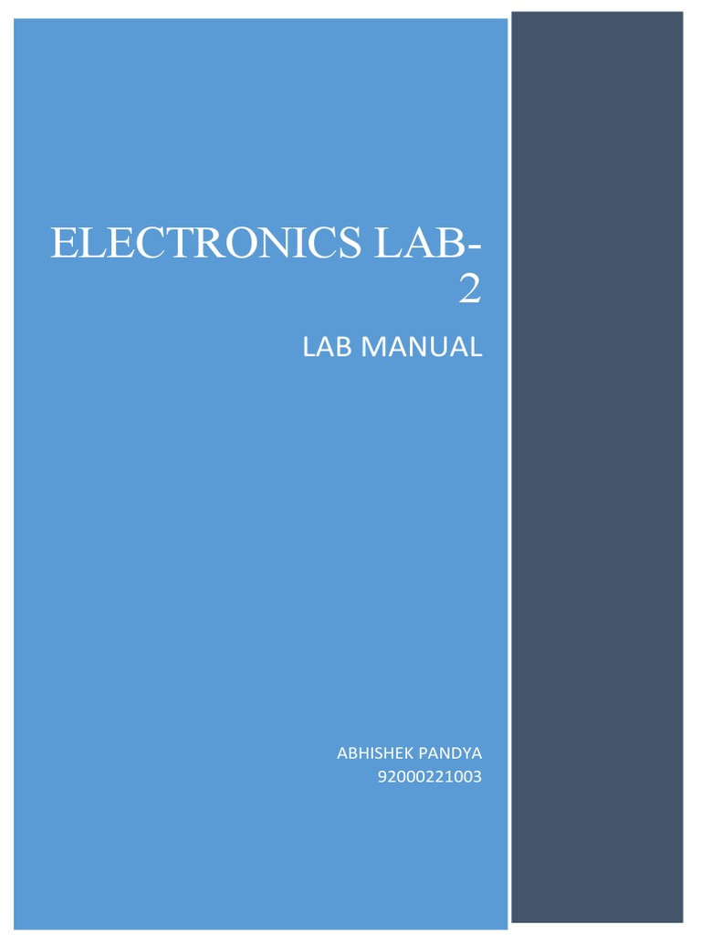 DIAC I-V Characteristics Experiment | PDF | Electrical Equipment ...