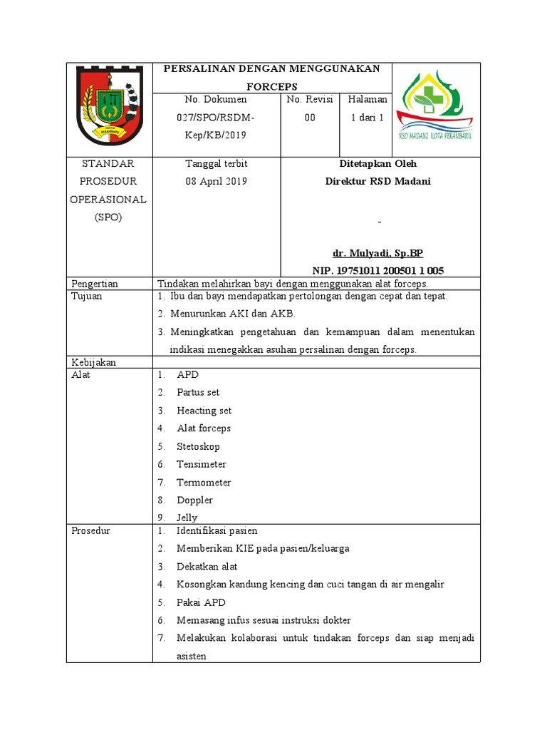 Persalinan Forceps | PDF