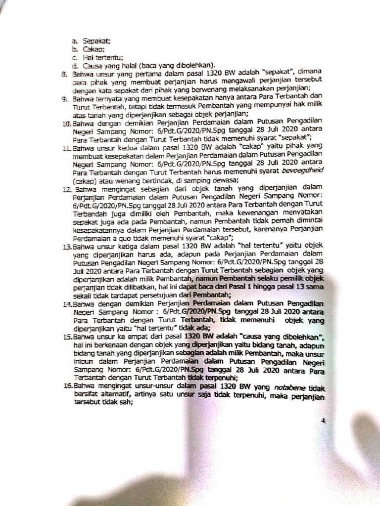 Gugatan Bantahan Eksekusi | PDF