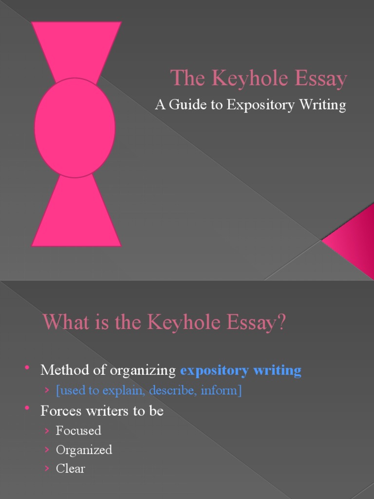 The Keyhole Essay: A Guide To Expository Writing | Download Free PDF ...