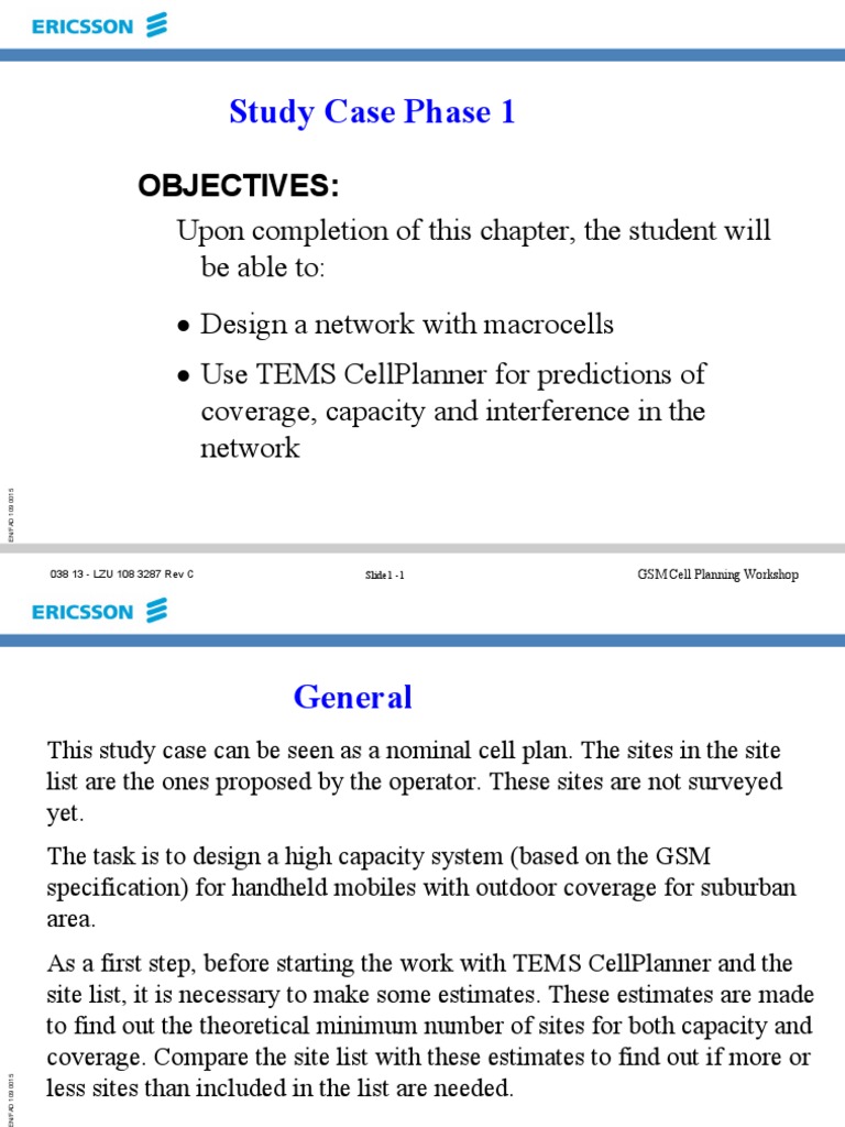 Study Case Phase 1: Objectives | PDF | Telecommunications ...
