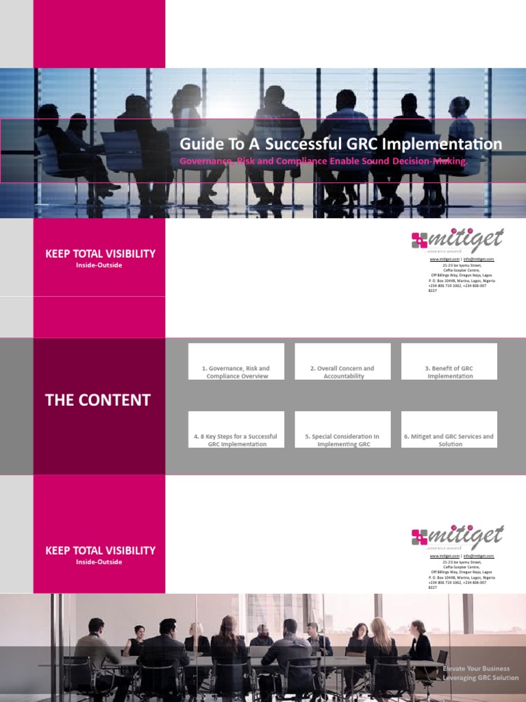 Guide To A Successful GRC Implementation: Keep Total Visibility | PDF ... Guide To A Successful GRC Implementation: Keep Total Visibility | PDF ...