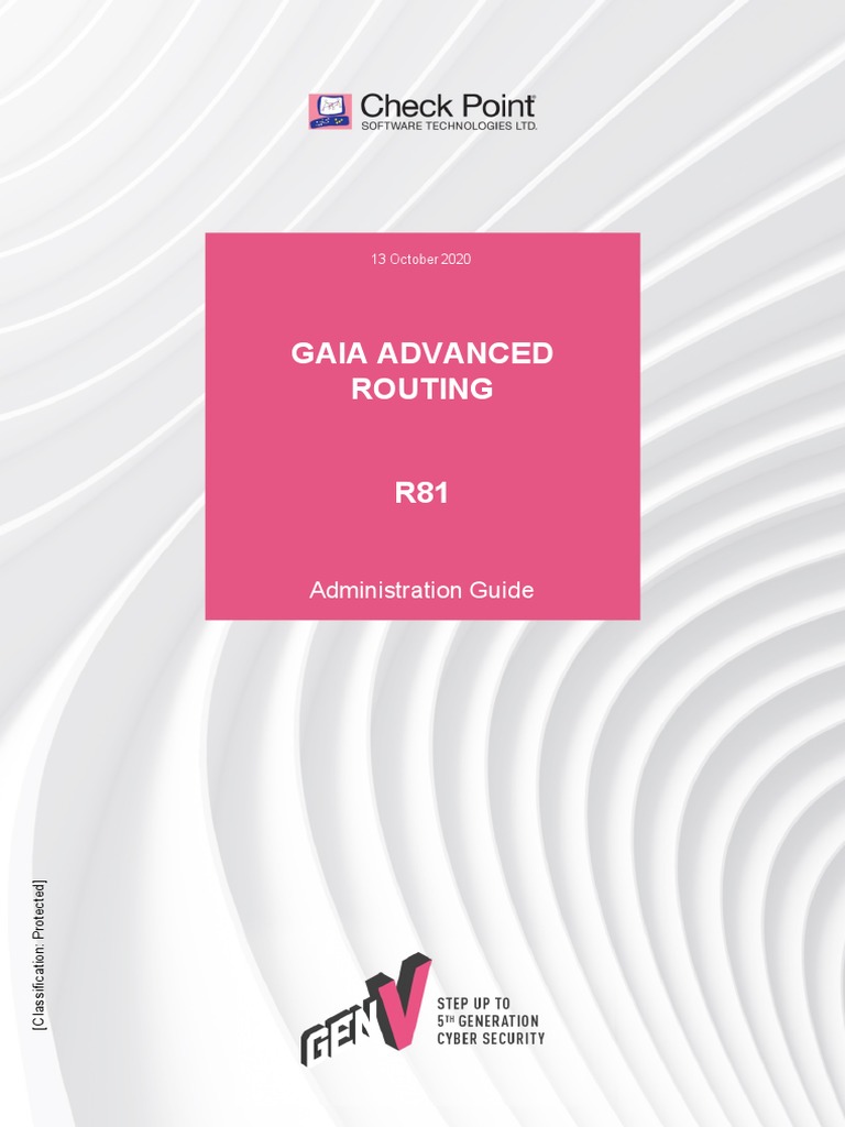 CP R81 Gaia Advanced Routing AdminGuide | PDF | I Pv6 | Computer Network