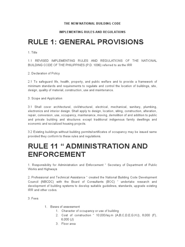 National Building Code | PDF | Building Code | Wall