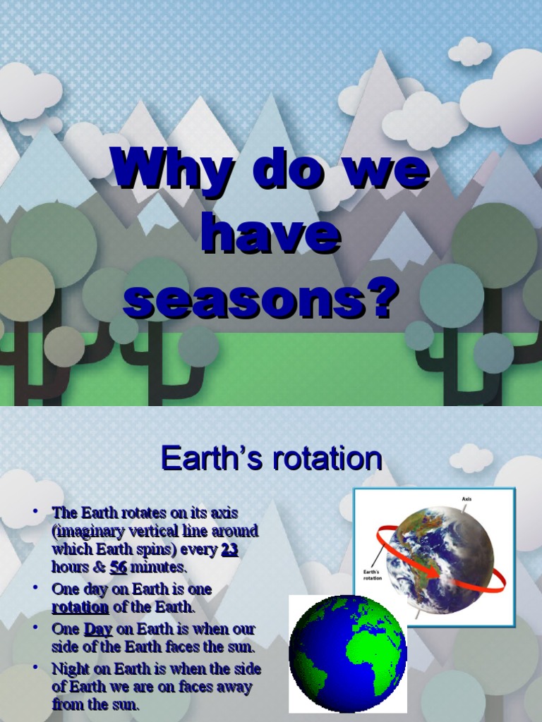 Why Do We Have Seasons? | PDF | Science & Mathematics
