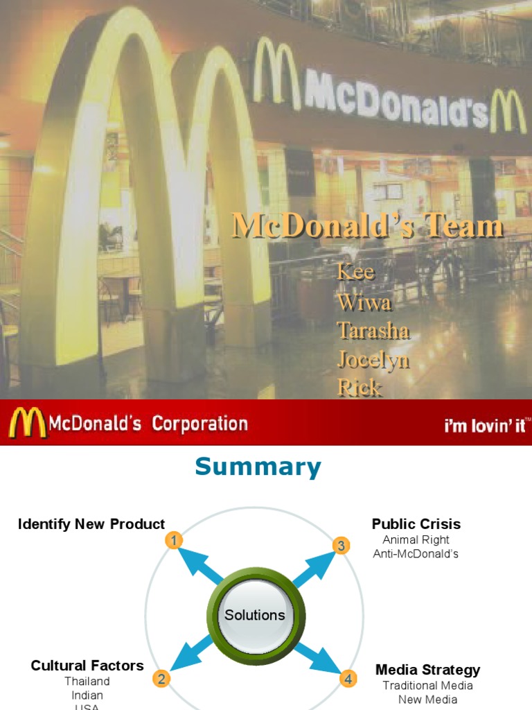 McDonalds Project | PDF | Mc Donald's | Market (Economics)