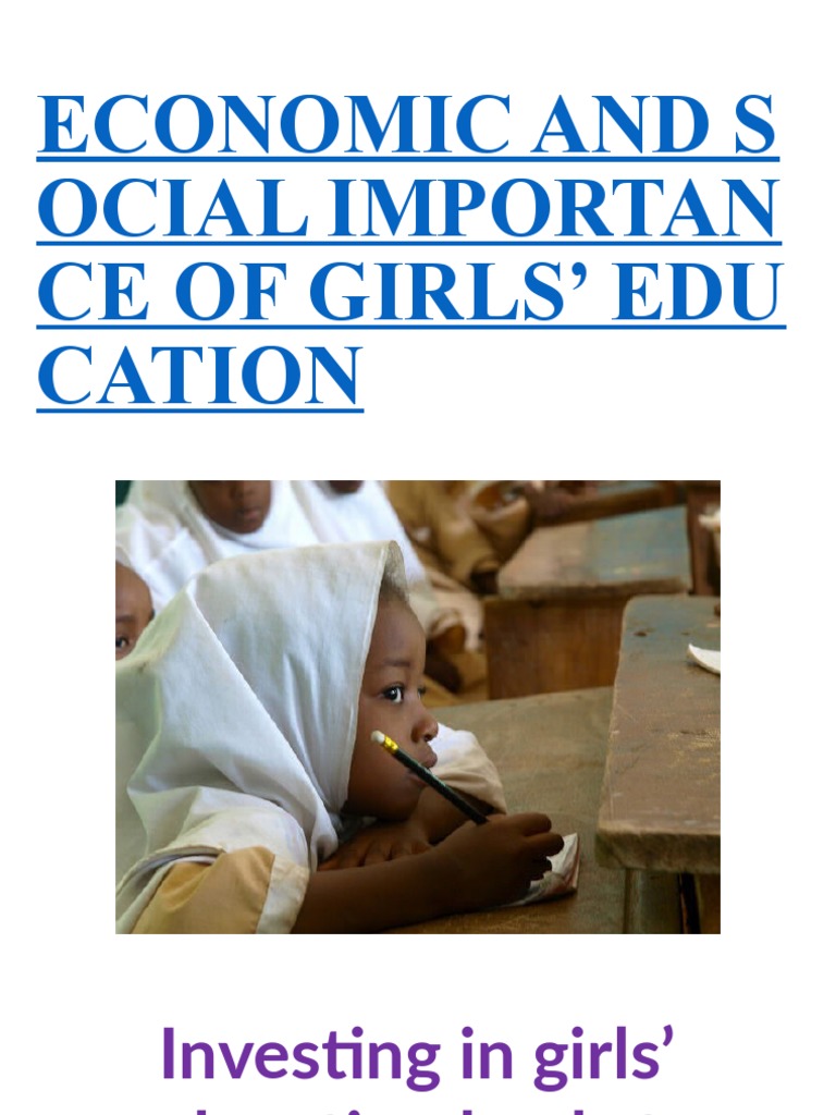 Importance Of Girls Education Pdf Female Education Human Nature