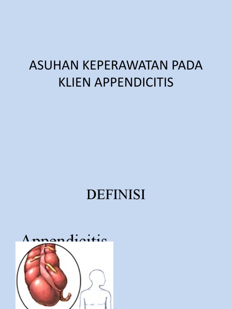 ASKEP Apendisitis 1 | PDF