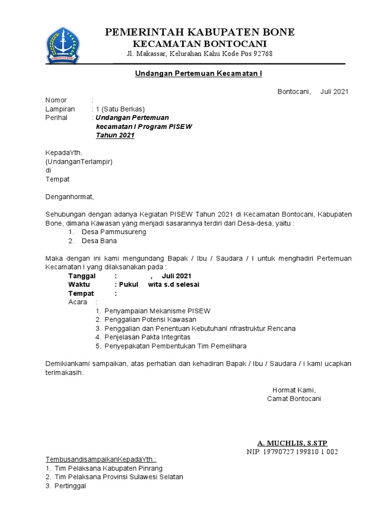 Undangan PK. 1 | PDF | Sains & Matematika