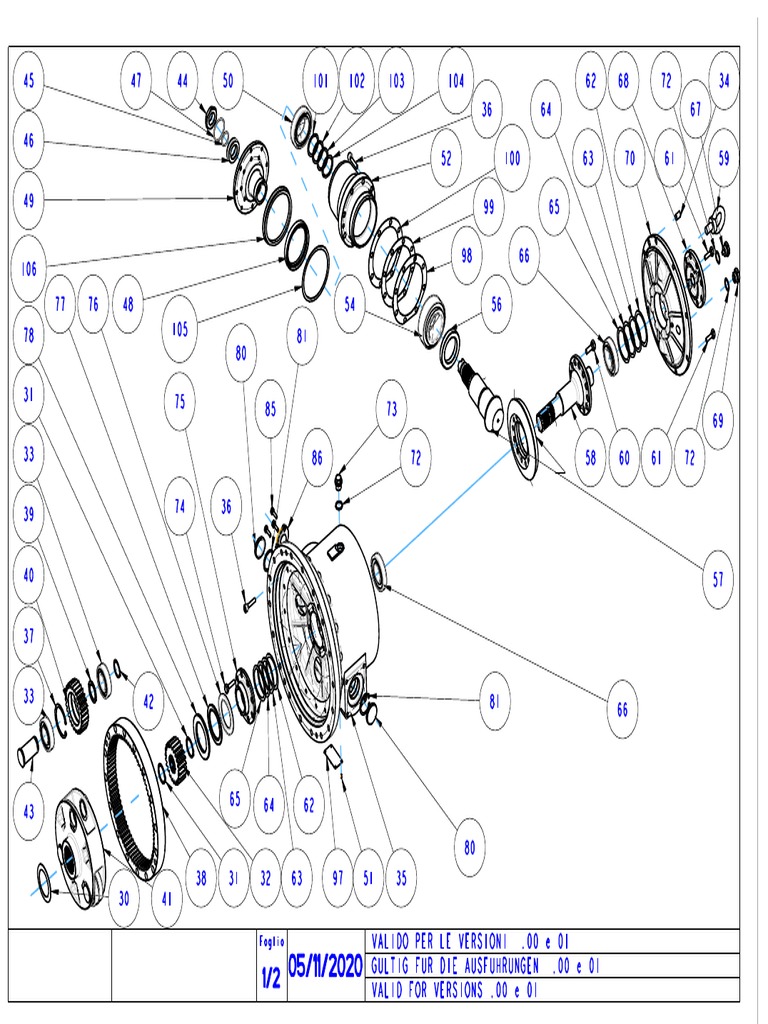Esploso Riduttore Foglio 1 | PDF