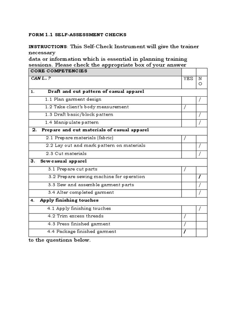 Tna Forms | PDF | Sewing | Clothing