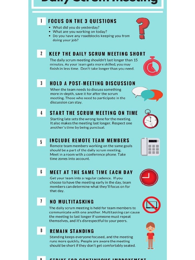 9 Best Practice For Daily Scrum | PDF