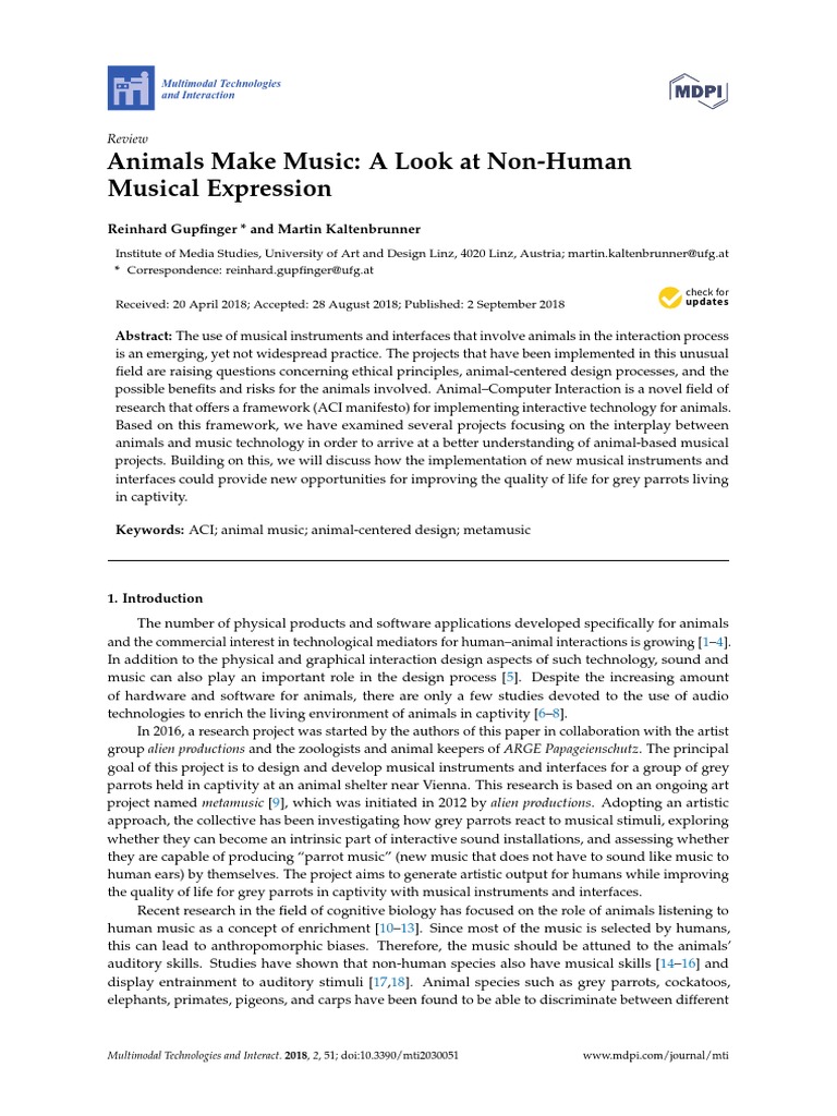 Animals Make Music: A Look at Non-Human Musical Expression: Reinhard ...