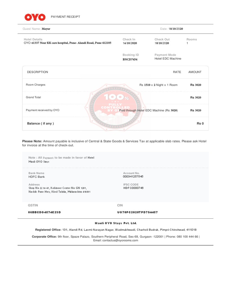 Oyo 1 | PDF | Services (Economics) | Taxes