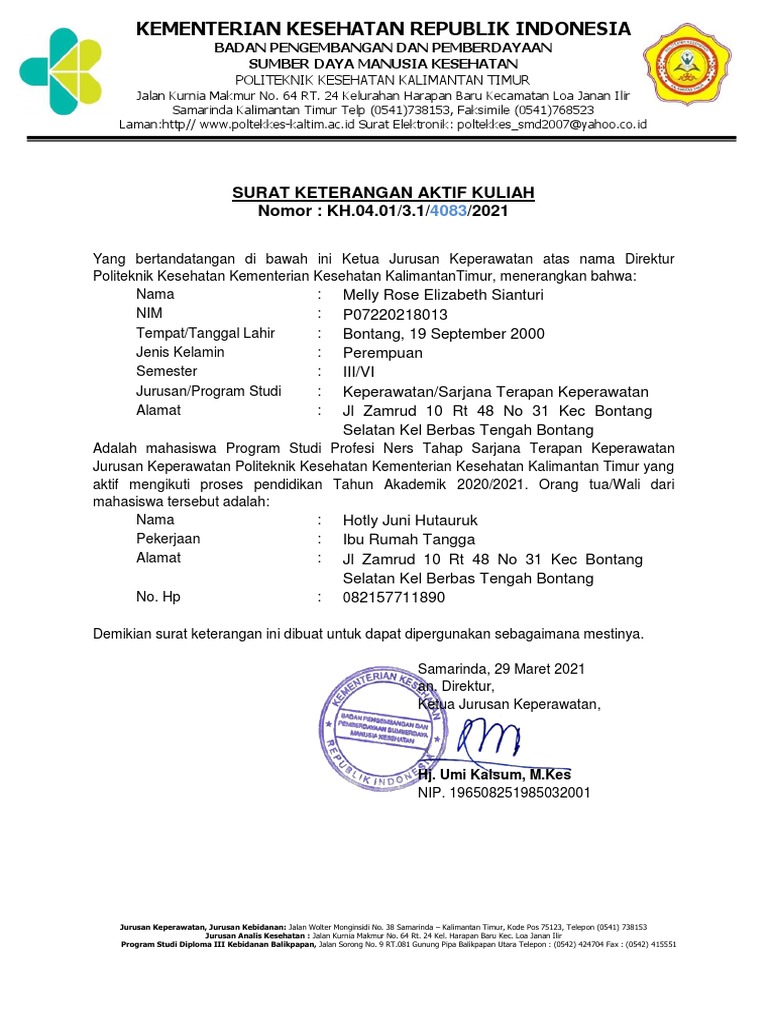 Melly Rose Elizabeth Sianturi | PDF