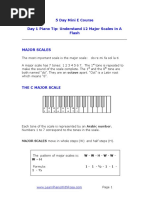 All 12 Major Scales | PDF | Scale (Music) | Musicology