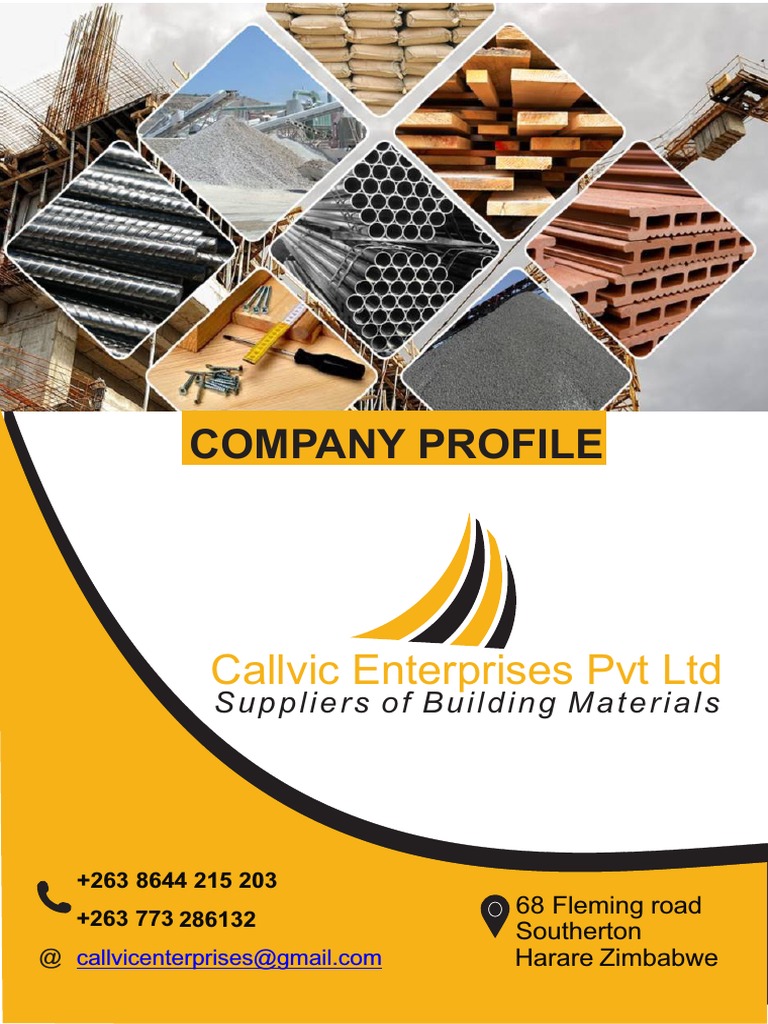 Calvic Building Material Company Profile ..2 | PDF | Business | Economies
