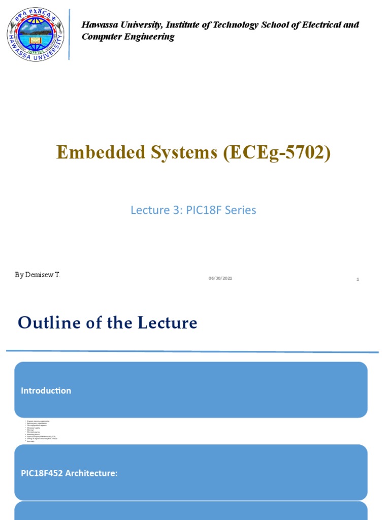 PIC18F Series Microcontroller Architecture and Clock Sources | PDF | Analog To Digital Converter ...