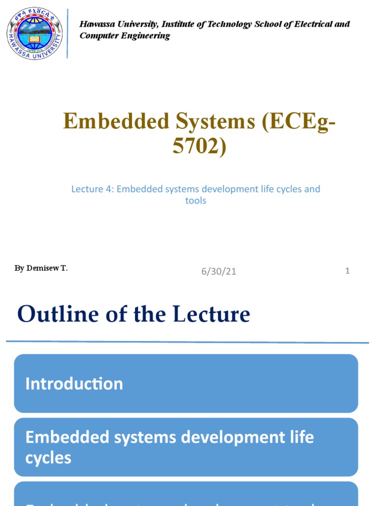 Embedded Systems (Eceg-5702) : Hawassa University, Institute of Technology School of Electrical ...