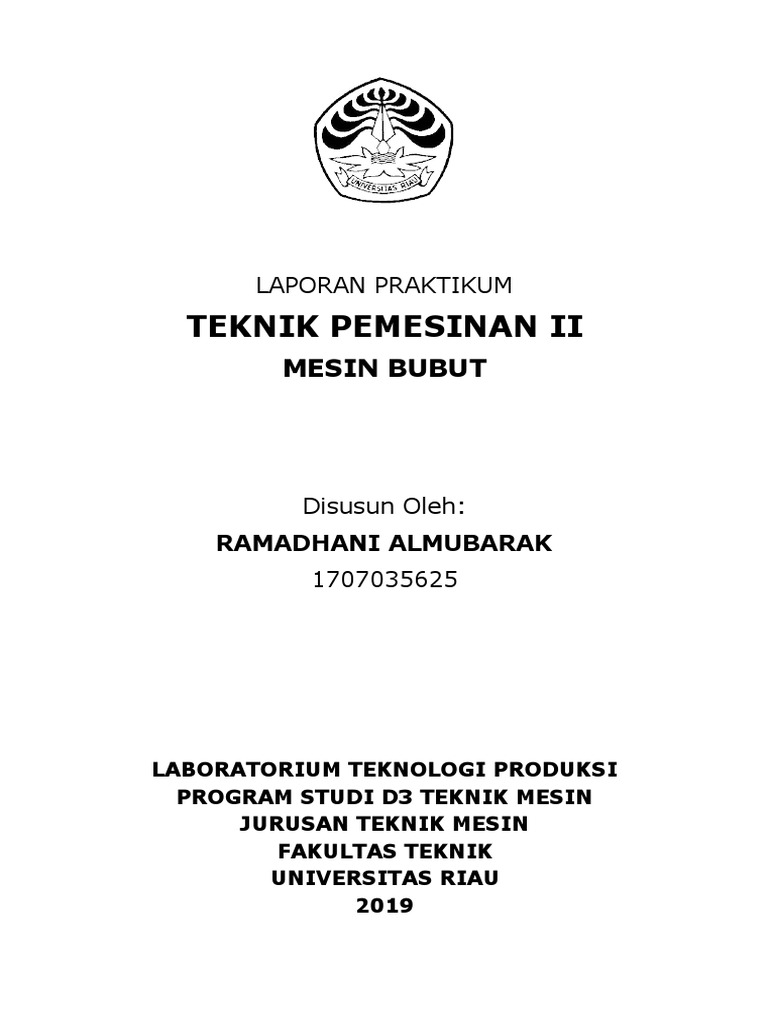 Laporan Mesin Bubut | PDF