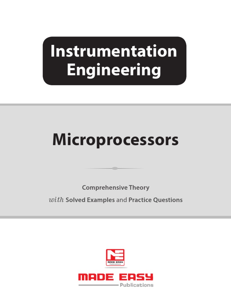 Instrumentation Engineering: Microprocessors | PDF | Microprocessor ...