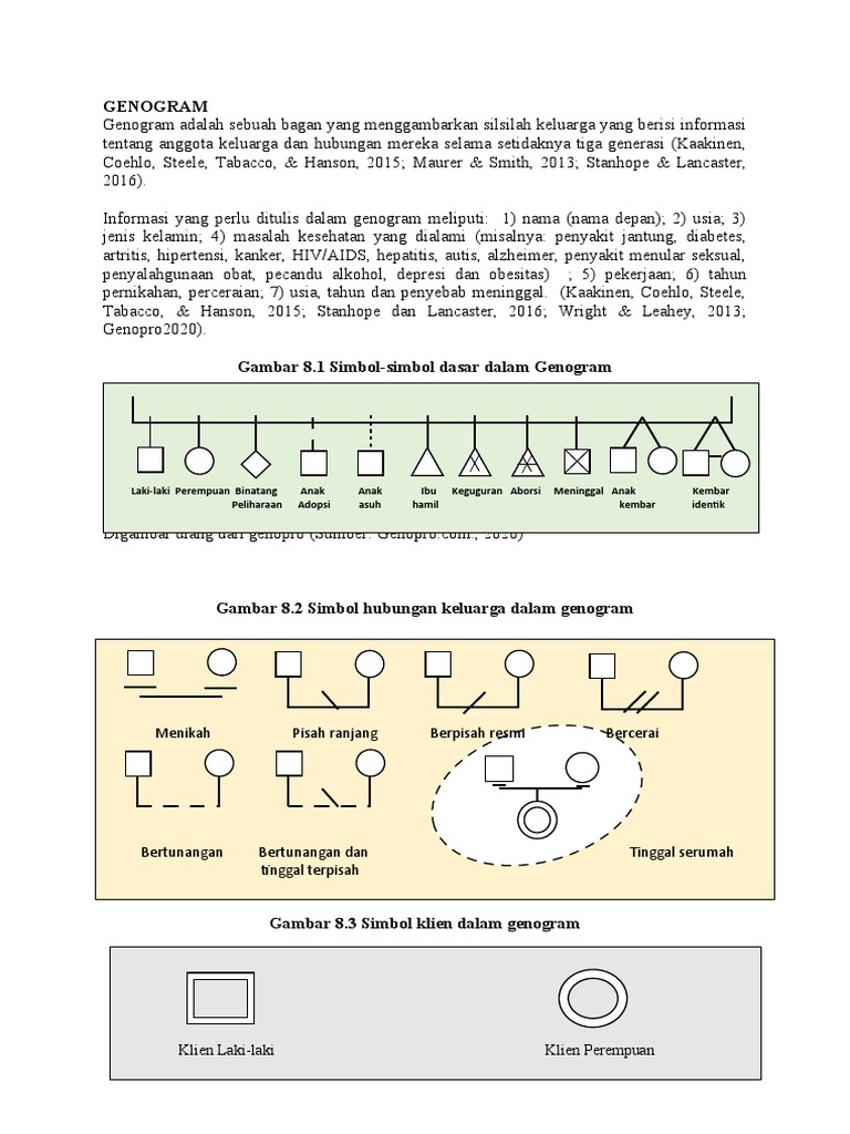 Panduan Membuat Genogram Keluarga | PDF