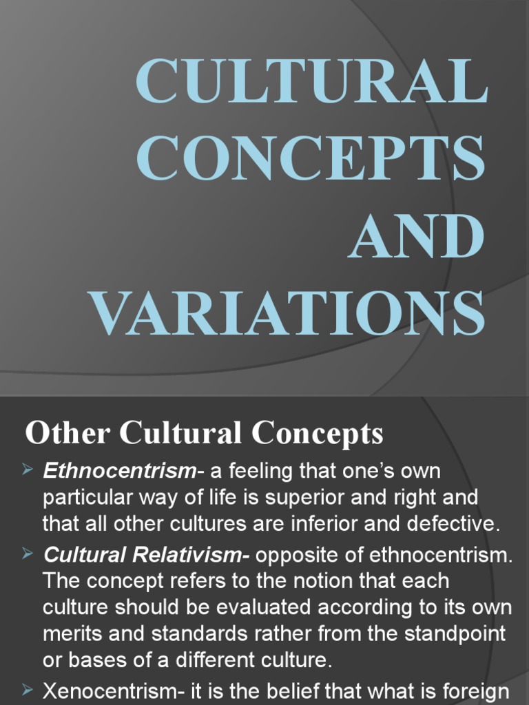 Cultural Concepts and Variations Explained | PDF | Value (Ethics) | Society
