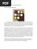 TOK - Exhibition Sample A | PDF | Idea | Knowledge