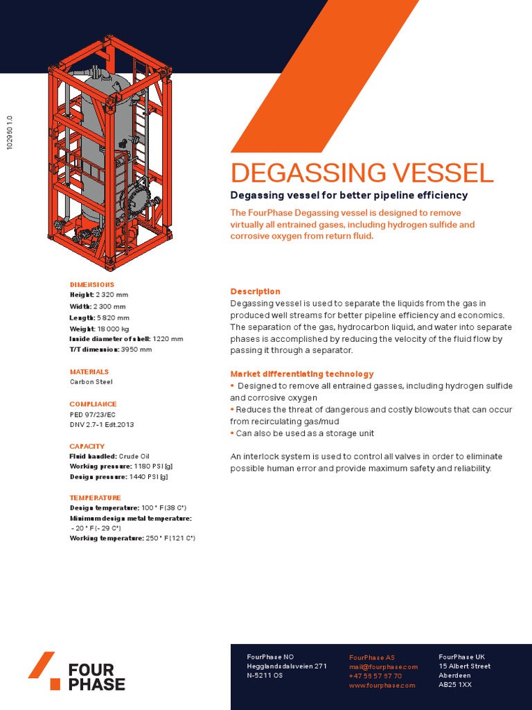 Degassing Vessel For Better Pipeline Efficiency | PDF | Energy ...