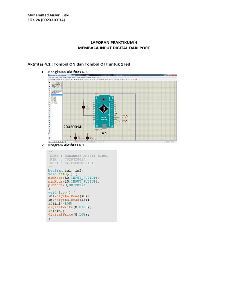 Coding Arduino Beserta Rangkaian | PDF | Teaching Methods & Materials | Computers
