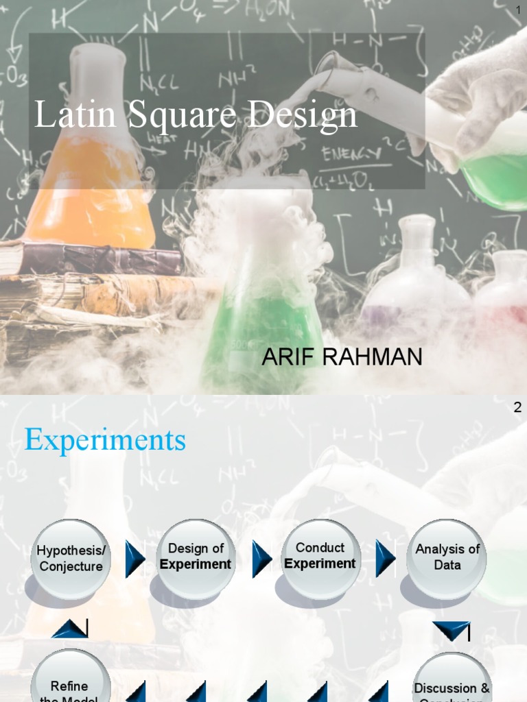 Latin Square Design: Arif Rahman | PDF | Experiment | Design Of Experiments