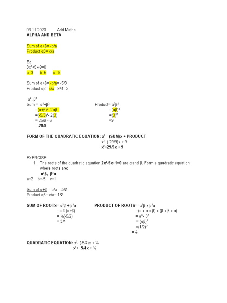 Add Maths ALPHA & BETA | PDF | Mathematical Objects | Teaching Mathematics